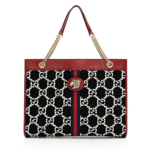 Gucci | Bags | Gucci Tweed Rajah Large Tote | Poshmark